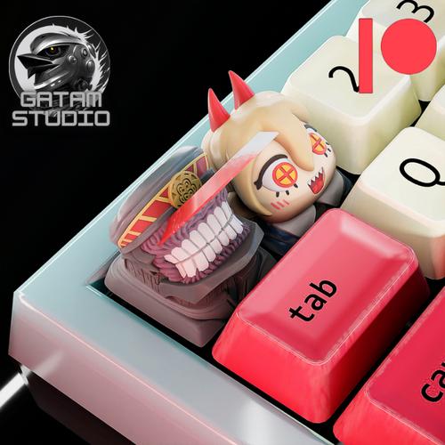 Jual Keycap Custom Chainsaw Man "Katana Man" Mechanical Keyboard - Kab ...