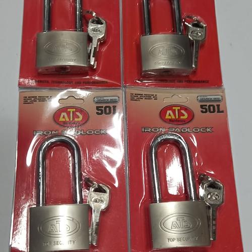 Jual Gembok Nekel ATS 50mm Pendek , Panjang / Gembok ats 50mm - 50M ...