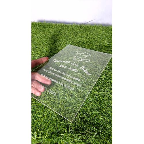 Jual Akrilik Grafir Custom (Hampers, Wisuda, Ultah, dll) - 10x6 ...