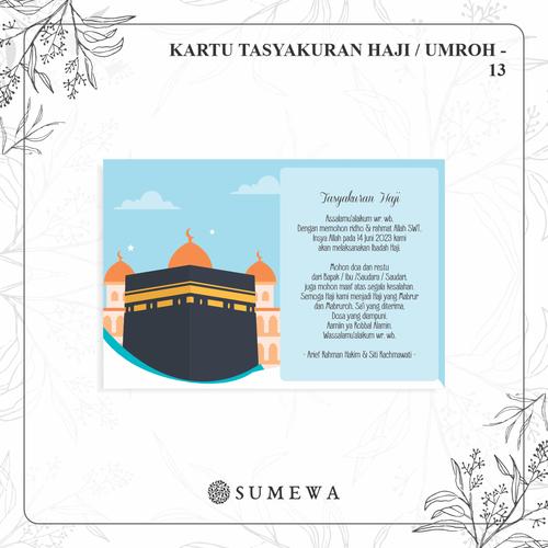 Jual Kartu Ucapan Tasyakuran Haji / Kartu Ucapan Tasyakuran Umroh - 13 ...