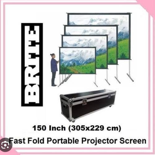 Jual Layar Proyektor BRITE/Screen Projector Fast Fold BRITE 150" FAS ...