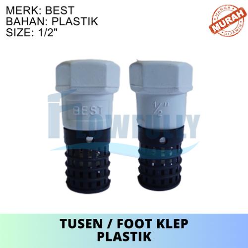 Jual TUSEN KLEP PVC 1/2 INCH BEST SARINGAN FOOT VALVE VERTICAL LIFT ...