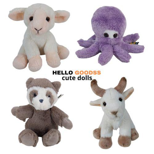 Jual Boneka Binatang Gurita Kambing Domba Racoon - Ukuran XS - Kambing ...