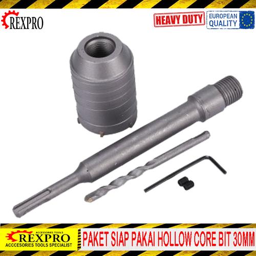 Jual Hollow core bit 30mm panjang 200mm holesaw beton 30mm x 200mm ...