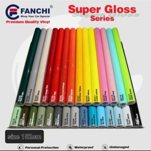 Jual 152cm Sticker Fanchi Super Gloss Glossy Series Premium Wrap 152cm ...