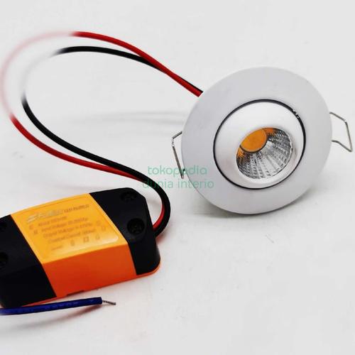 Jual downlight Led cir Cob 3wat/ DL Led 3w putih/kuning - Putih ...