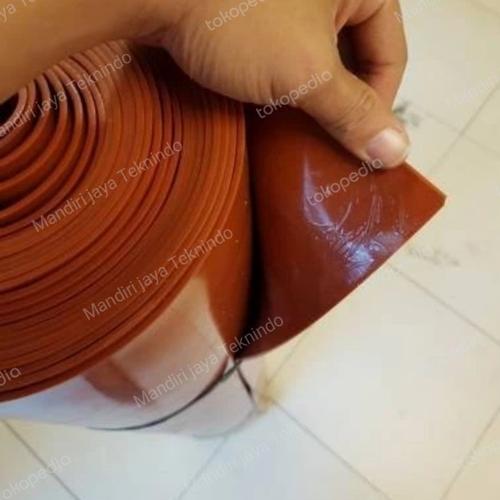 Jual Silicone Rubber Sheet Merah 5mm x 20cm x 100cm / Karet Silikon Red ...