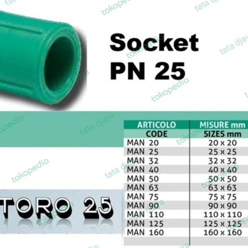 Jual sok ppr toro 1/2 inch 20mm - Jakarta Pusat - tata djaya | Tokopedia