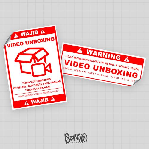 Jual Sticker Video Unboxing Stiker Paket Packaging - UBX 01 - Kab ...