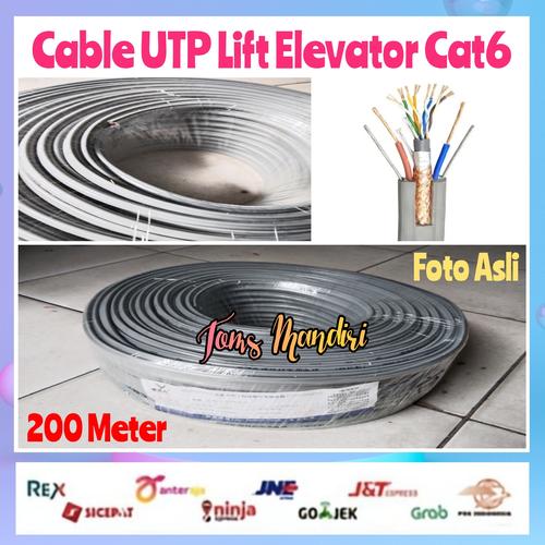Jual Cable UTP Cat6 Rj45 Lift Elevator 200 M/ Kabel LAN UTP Cat6 Lift ...