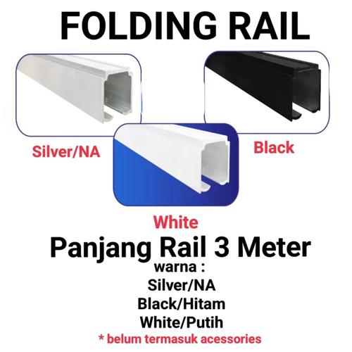 Jual Rel/Rail Pintu Lipat Sliding Door Aluminium Panjang 3meter(Tanpa ...