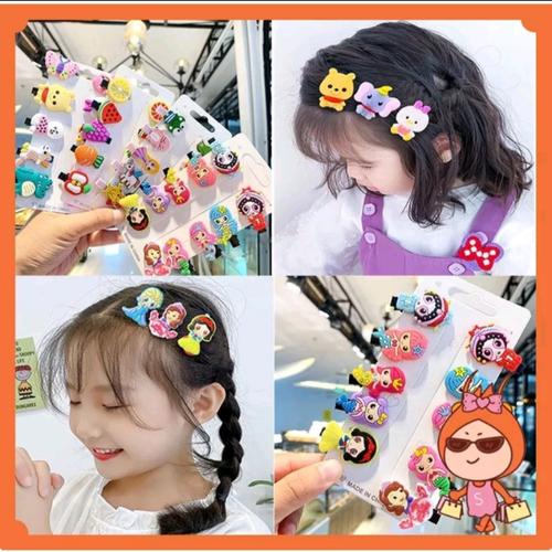 Jual jepit rambut anak lucu set 10 in 1 jepitan pin fashion korea ...