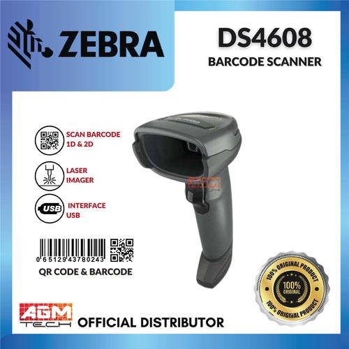 Jual BARCODE SCANNER 2D ZEBRA DS4608 | DS-4608 QR CODE EFAKTUR USB ...