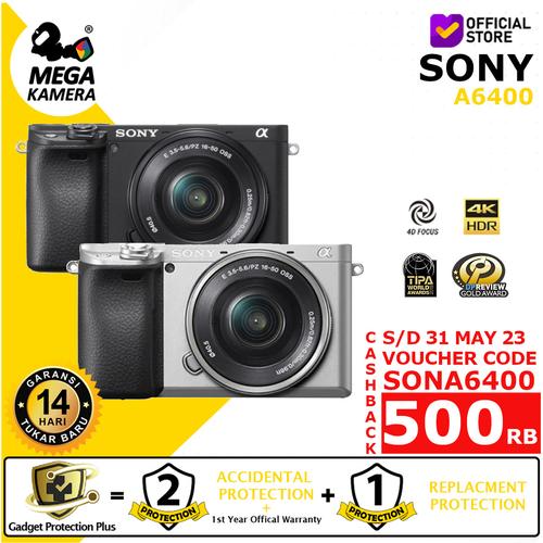 Promo Sony Alpha a6400 Kit 16-50mm - 6400 Mirrorless Camera - Garansi ...