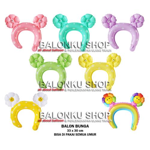 Jual Balon Bando Bunga Daisy / Balon Bando Bunga / Animal Head Band ...