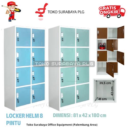 Jual Loker Besi 8 pintu Locker Helm Locker Karyawan Filling Cabinet ...