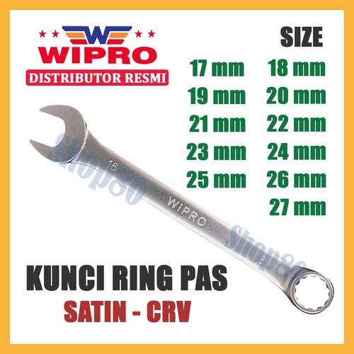 Jual Wipro Kunci Ring Pas Satin CRV 17 18 19 20 21 22 23 24 25 26 27 mm ...