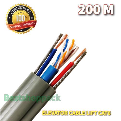 Jual Elevator Cable Flat Lift Cat6 Rj45/Cable lift elevator rj45 Cat6 200 M - Jakarta Pusat ...