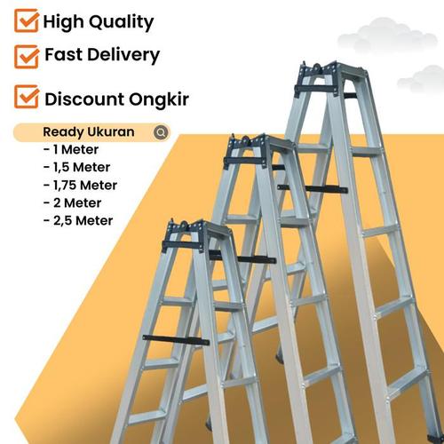 Jual Tangga Lipat Baja ringan FR Jaya ukuran 1,5 Meter - Jakarta Barat ...
