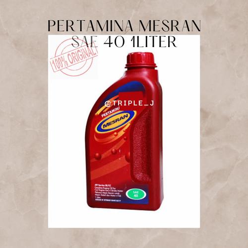 Jual PERTAMINA MESRAN SAE 40 1 Liter -OLI MESIN MOBIL- - Kota Surabaya ...