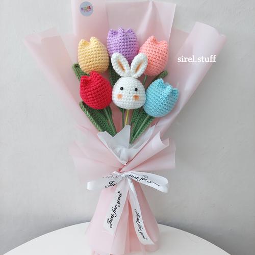 Jual Buket Bunga Rajut Crochet Flower Buket Wisuda - Kab. Bogor - Sirel ...