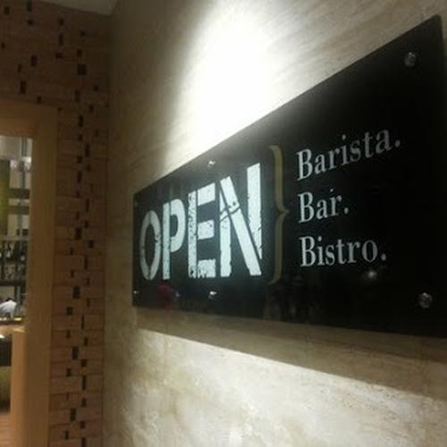 Jual papan nama 25x100cm bar cafe resto - Kota Surabaya - Piramida Sign ...
