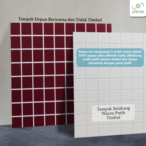 Promo Alas Foto Papan Tiles / Background Foto Hardboard 2 in 1 Color ...
