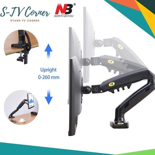 Jual NORTH BAYOU NB F80 GAS SPRING BRACKET TV MONITOR MEJA BRACKET ...