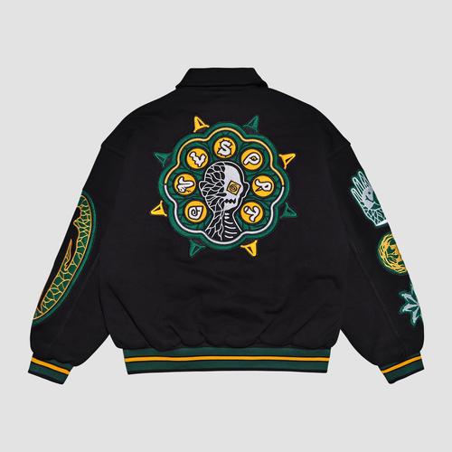 Jual EVILSPIRIT VARSITY JACKET - VOLCANT BLACK UNISEX - Hitam, XL ...