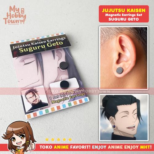 Jual Anting Cosplay Geto Suguru Anime Jujutsu Kaisen Earrings Magnet ...