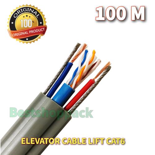 Jual Elevator Cable Flat Lift Cat6 Rj45 /Cable lift elevator cat6 100 M ...