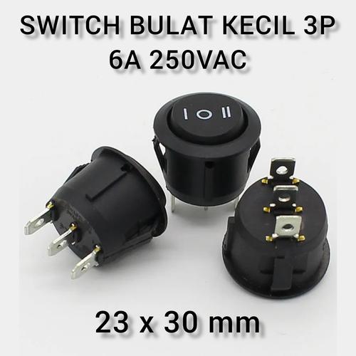 Jual Switch Saklar Tombol On Off On Bulat Kecil 3 Pin 6A 250VAC - Kota ...