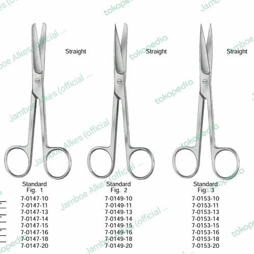 Jual Gunting Operasi Lurus Standard - STR 11,5cm B/B - Kab. Tangerang ...