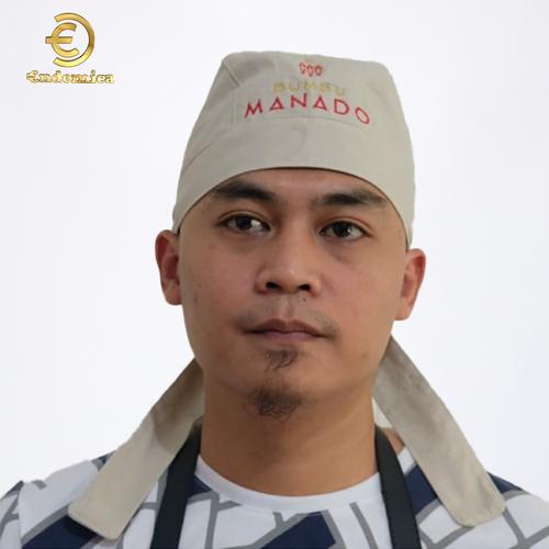 Jual topi chef ikat + bordir - Hitam - Kota Bandung - Endemicastore ...