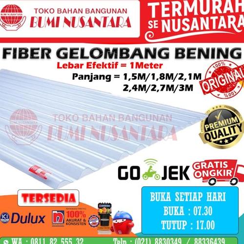 Jual ATAP ASBES FIBER BENING MACAM UKURAN TRANSPARAN PIBER GELOMBANG ...