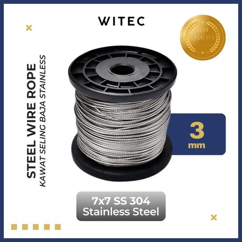 Jual Wire Rope SS 304 / Kawat Seling Baja 7x7 3mm Stainless Steel 304 - Kab. Tangerang - WITEC ...