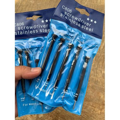 Jual ALAT SERVICE OBENG SCREWDRIVER STEEL PROFESIONAL JAM TANGAN C806 ...