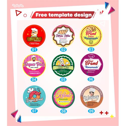 Jual Stiker label kemasan bulat - Kab. Bogor - Yudiprint | Tokopedia