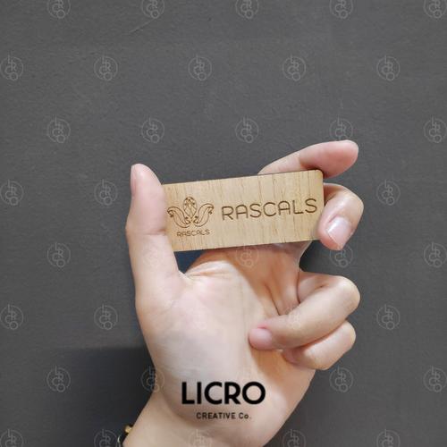 Jual WOODEN NAME TAG KAYU LOGO NAMA CUSTOM - Kab. Sukoharjo - LICRO ...