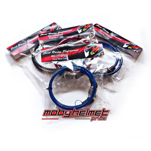 Jual Gembok Kunci Helm - Pengaman Helm - Wire Lock - Kab. Bekasi - Moby ...