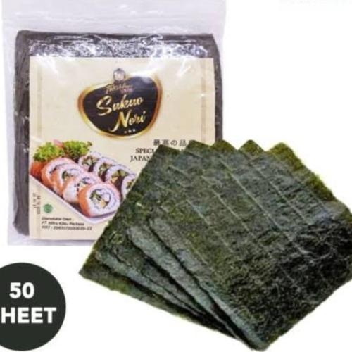 Jual SAKAO NORI ROASTED SEAWEED 50 SHEET | SPECIAL GRADE HALAL MUI - 50 ...