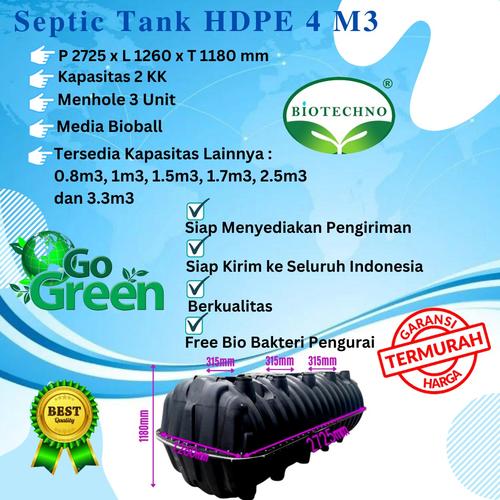 Jual Septic Tank PE PLASTIK, Septic Tank Bio HDPE, Septic Tank ...
