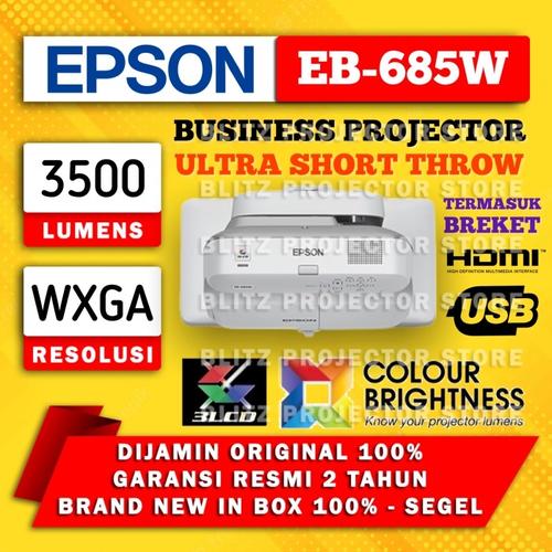 Jual Proyektor - Projektor - Epson EB - 685W - 685 W - 685-W - 3LCD ...