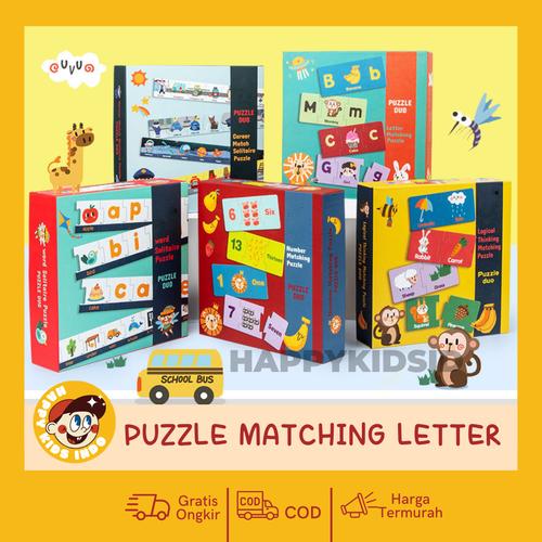 Jual MAINAN ANAK EDUKASI PUZZLE BELAJAR MEMBACA ALFABETH BENTUK & BUAH ...