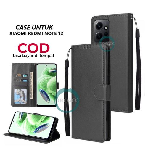 Jual flip wallet for XIAOMI REDMI NOTE 12 PRO 5G premium casing ...