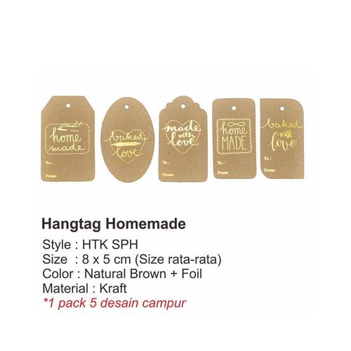 Jual Hang Tag Kartu Ucapan Kraft Hiasan Box Hampers Hangtag Label ...