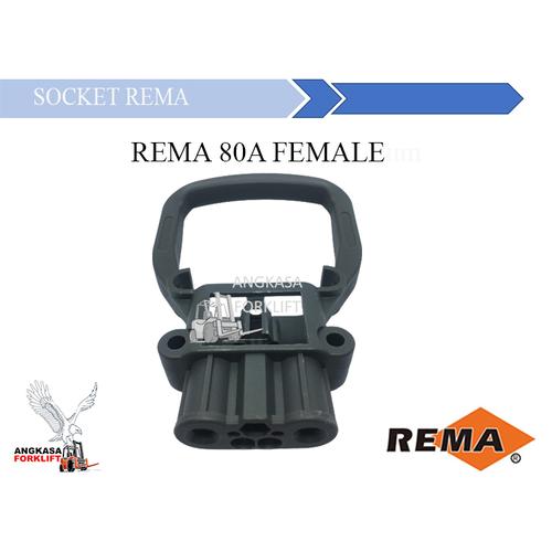Jual Socket Rema 80A FEMALE Battery Forklift Eletric IP23 Plug Batere ...