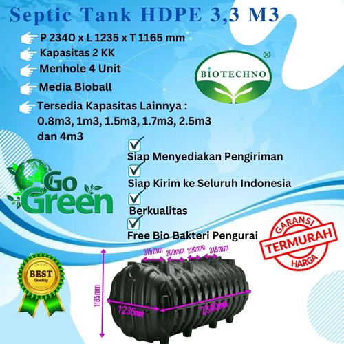 Jual Bioseptic tank Plastik, Septic Tank Bio PE, Sepiteng Plastik HDPE ...