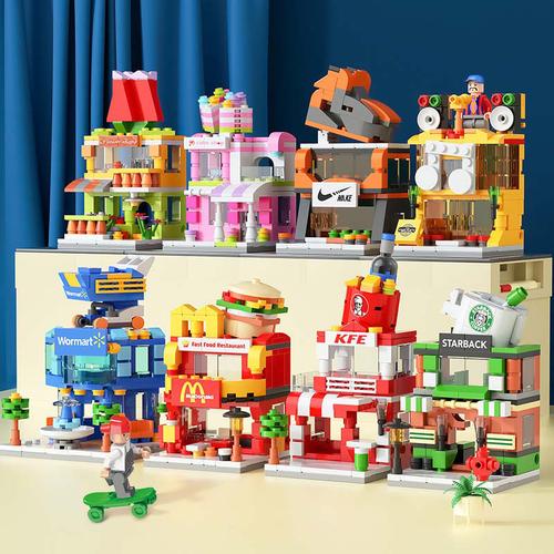 Jual Mainan Blok Seri Toko Burger Model Mainan Edukasi Mainan Bricks ...