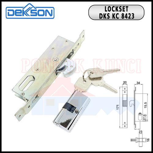 Jual Aluminium Door Lock Dekkson KC 8423 Kunci Pintu Sliding Aluminium ...